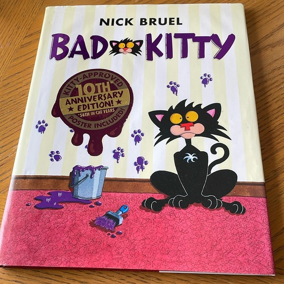 Other | Bad Kitty By Nick Bruel 1th Anniversary Edition Poster Included ...